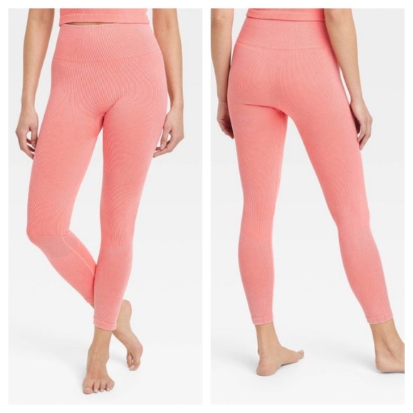 JoyLab | Pants & Jumpsuits | Joy Lab High Rise Ribbed Seamless Leggings ...